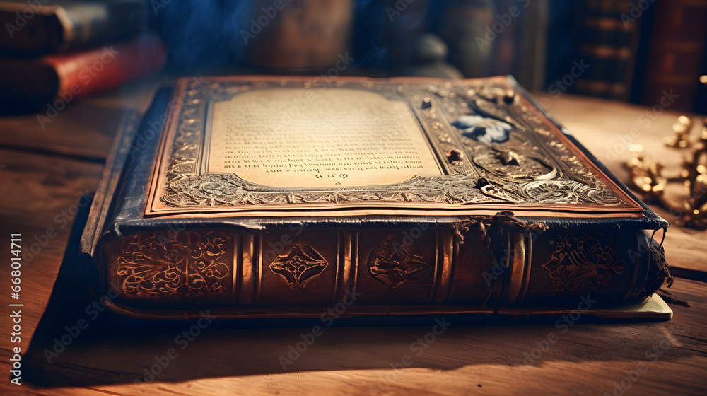 Old book in vintage style. generative AI. Stock Photo | Adobe Stock