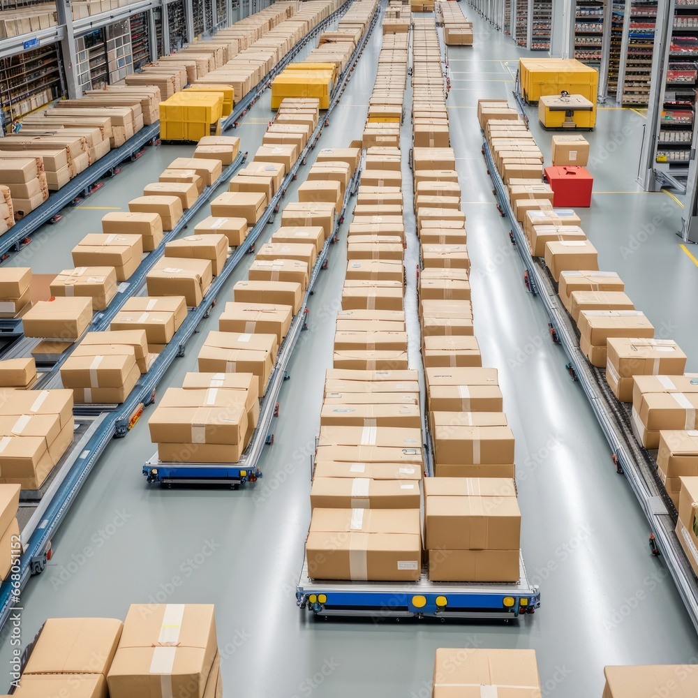 Robots efficiently sorting hundreds of parcels per hour(Automated ...