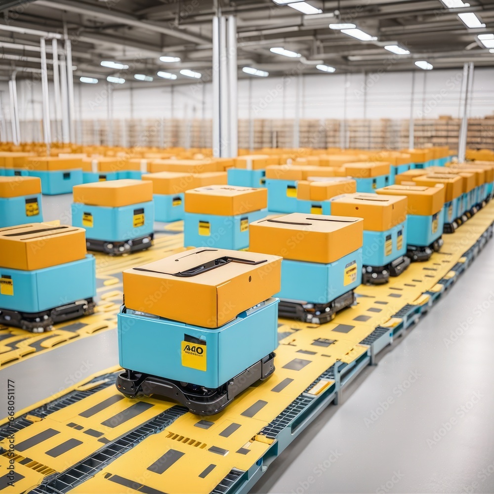 Robots efficiently sorting hundreds of parcels per hour(Automated ...