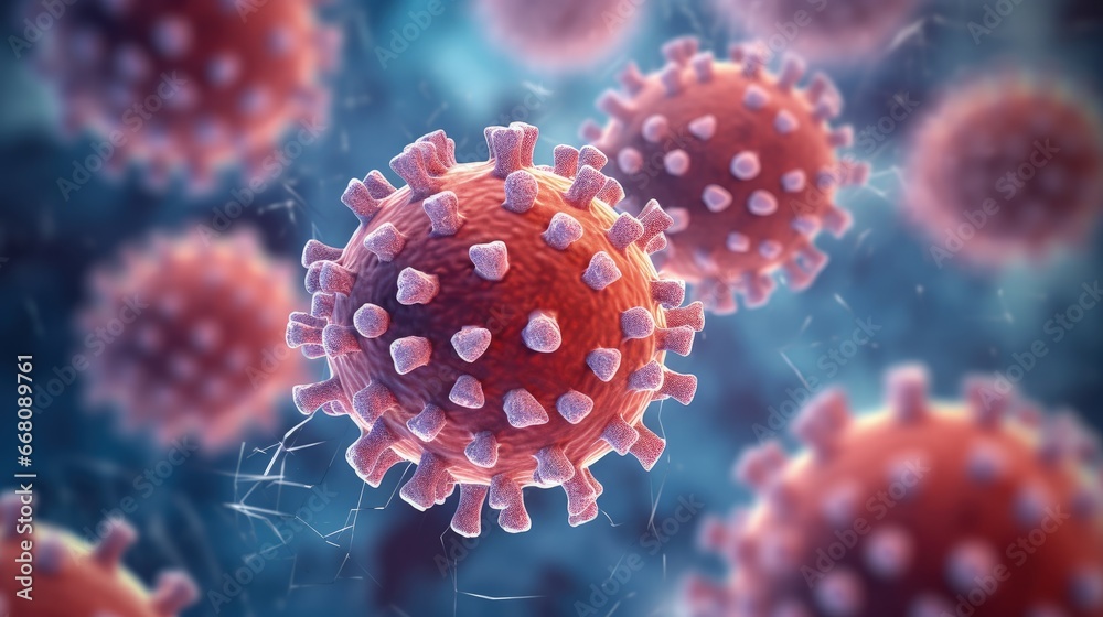 Rendering of microscopic view of single strand COVID 19 mRNA vaccine in ...