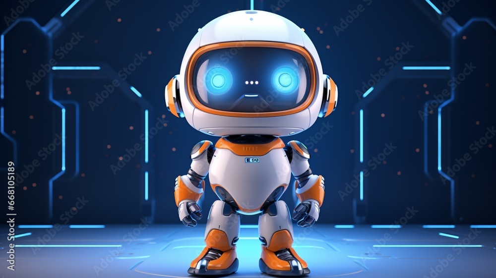 Chatbot character with robot vector illustration picture Ai generated ...
