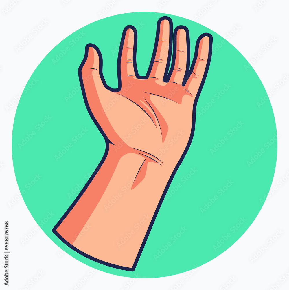 illustration of a hand wanting to hold something for children's books ...