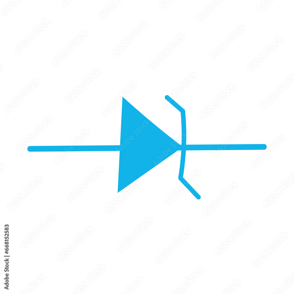 Zener diode symbol vector. physics resources for teachers and students ...