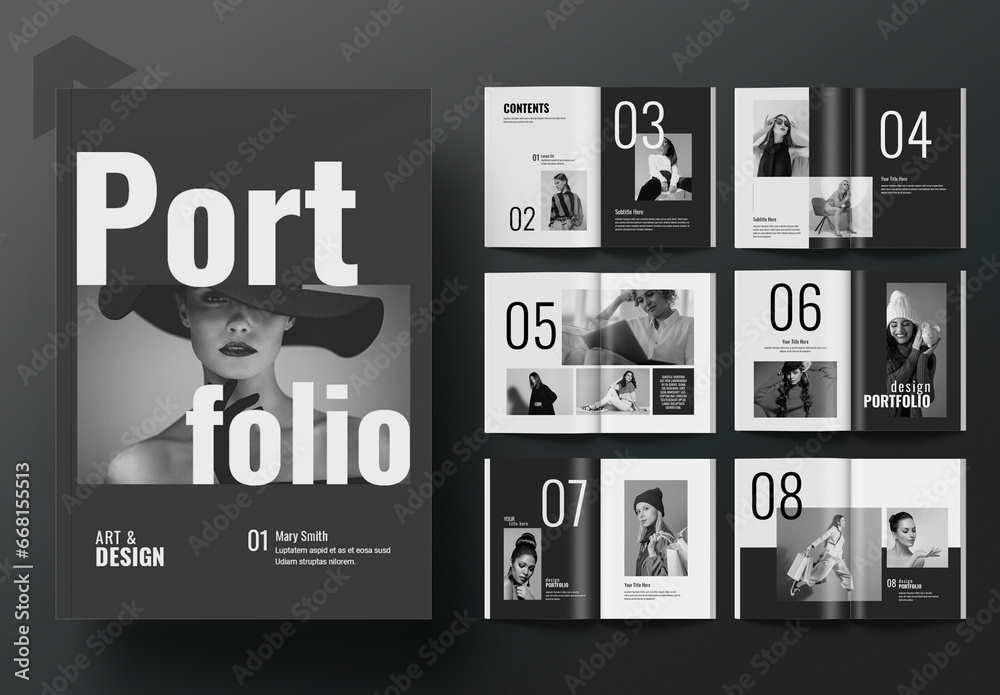 Portfolio Template Stock Template | Adobe Stock