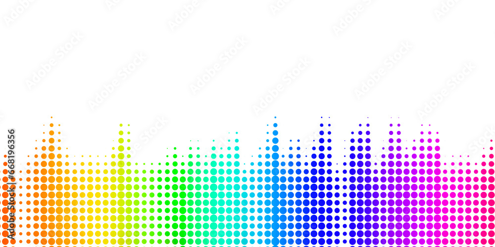sound wave Effect. gradient music. rainbow wave. rainbow sound wave ...
