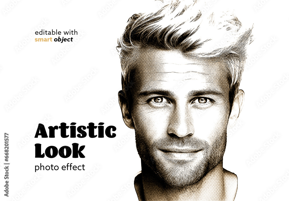 Artistic Look Photo Effect Stock Template | Adobe Stock