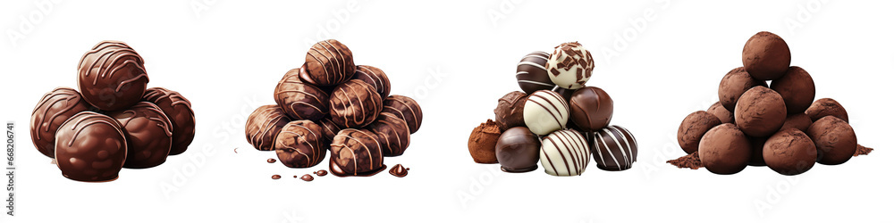 Chocolate Truffles clipart collection, vector, icons isolated on ...
