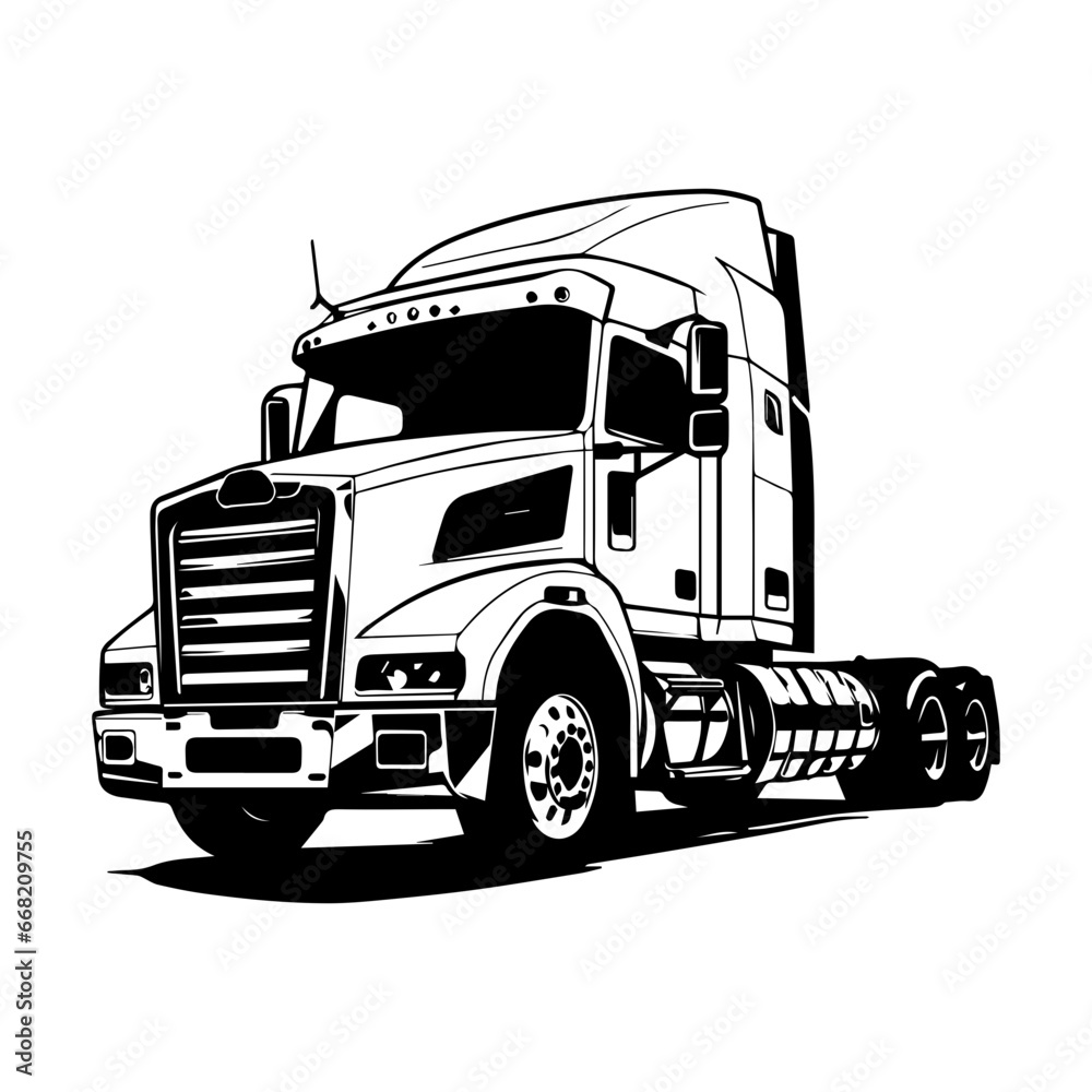 truck logo , container illustrator logo, truck illustration vector ...