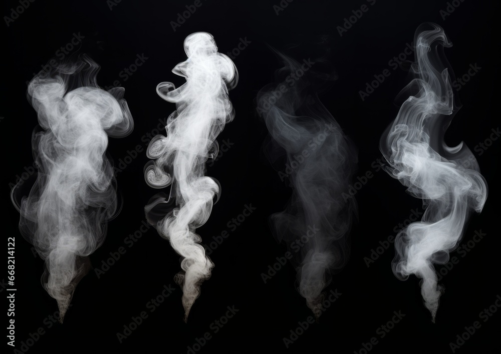 Abstract smoke on black dark background. Smoky background. Stock Photo ...