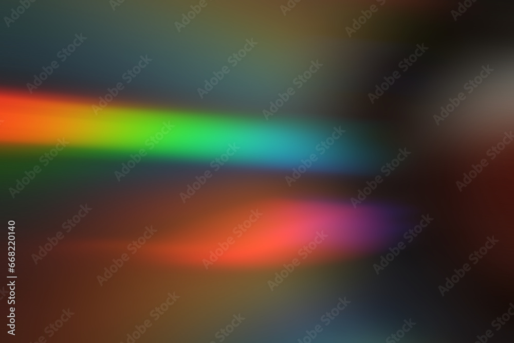 Rainbow refraction Photoshop overlay, leak flare, prism light effect ...