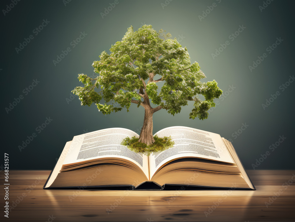 Education with the 'Tree of Knowledge.' This thought-provoking image ...
