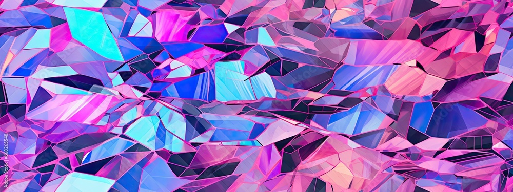 Seamless abstract shattered vaporwave prism refraction background ...