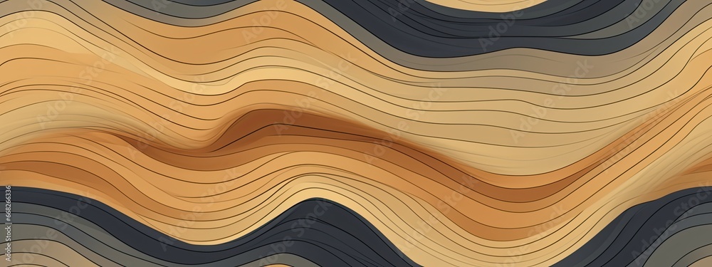 Seamless abstract topographic map wavy ridged lines background texture ...