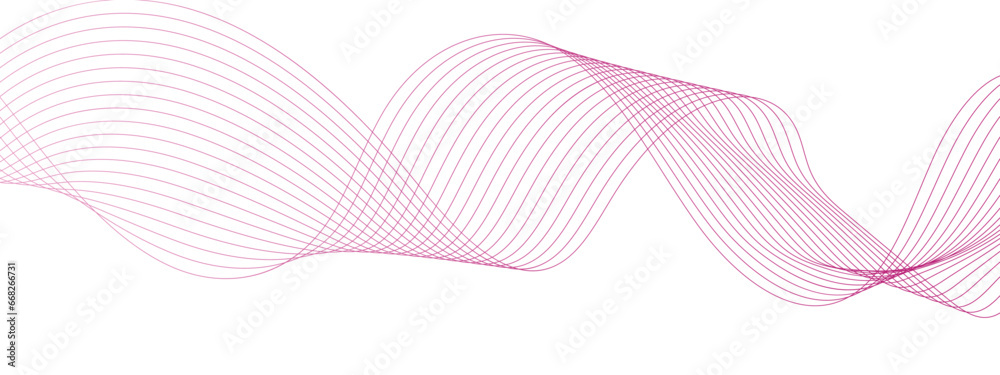 Abstract colorful wave line transparent background modern stream wave ...