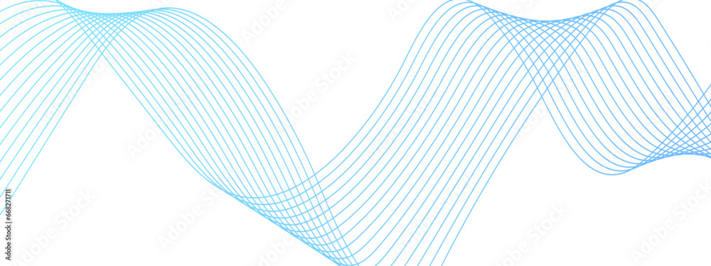 Abstract colorful wave line transparent background modern stream wave ...