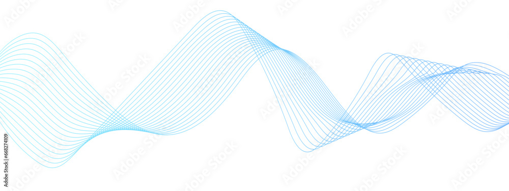 Abstract colorful wave line transparent background modern stream wave ...