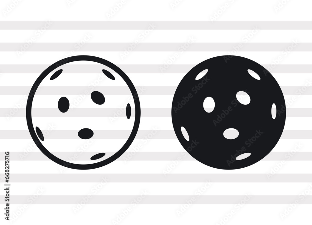 Vetor de Pickleball SVG, Pickleball Silhouette, Pickleball Paddle Svg ...