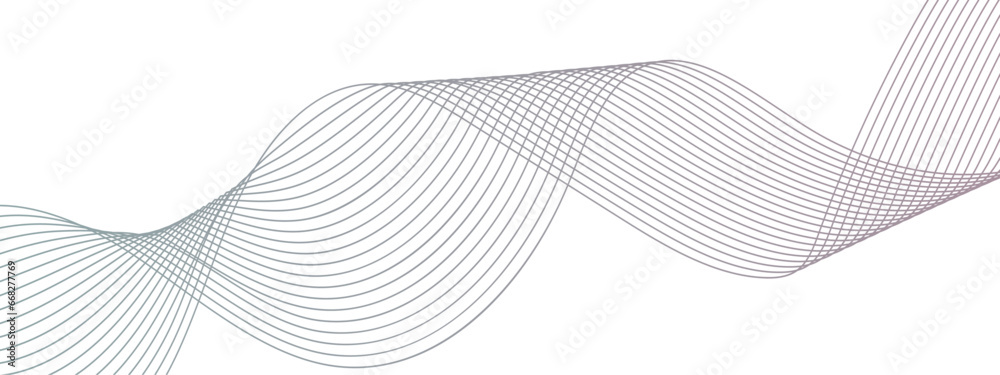 Abstract colorful wave line transparent background modern stream wave ...