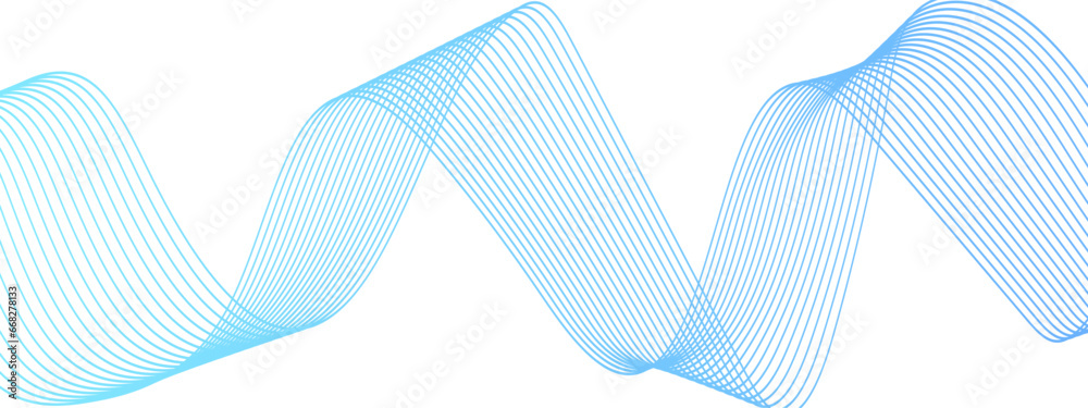 Abstract colorful wave line transparent background modern stream wave ...