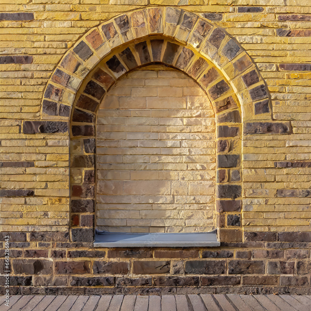 Full frame texture background of a shabby chic old mottled yellow and ...