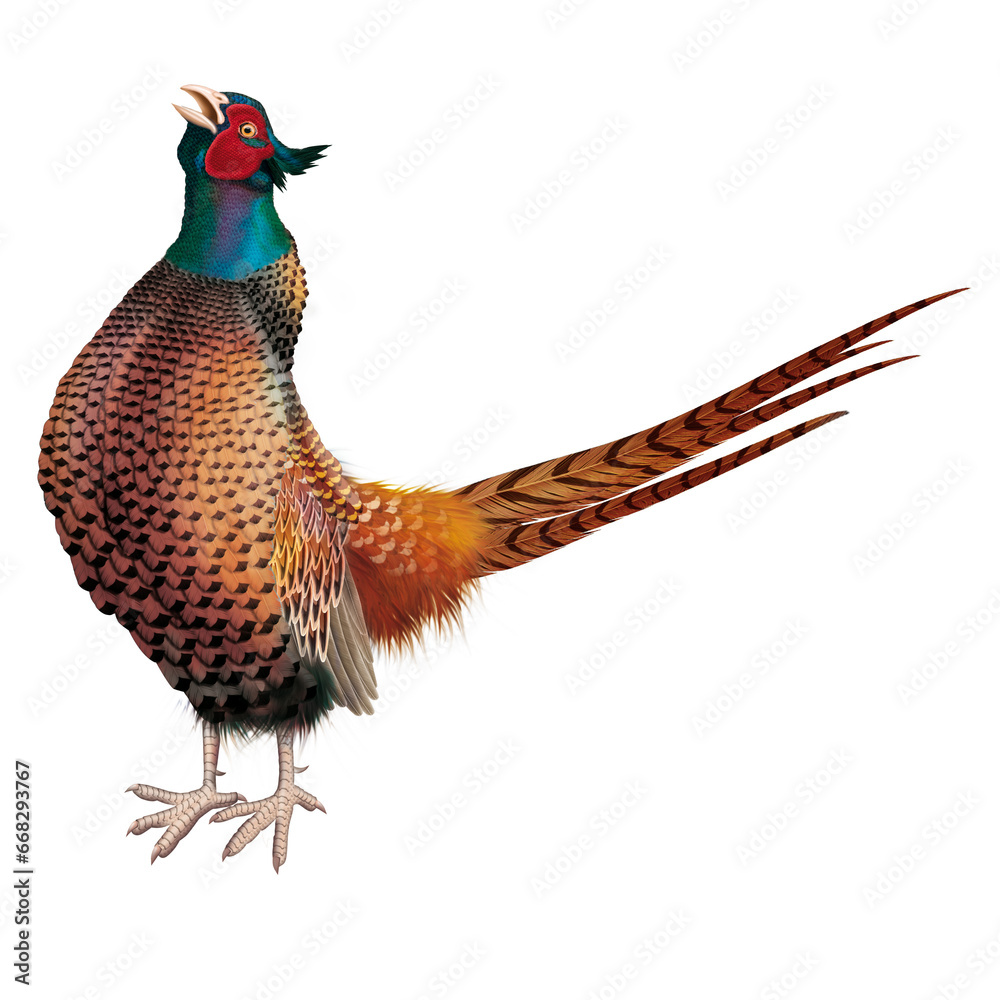 faisan , coloré, oiseau, poulet, coq, animal, dessin animé, ferme ...