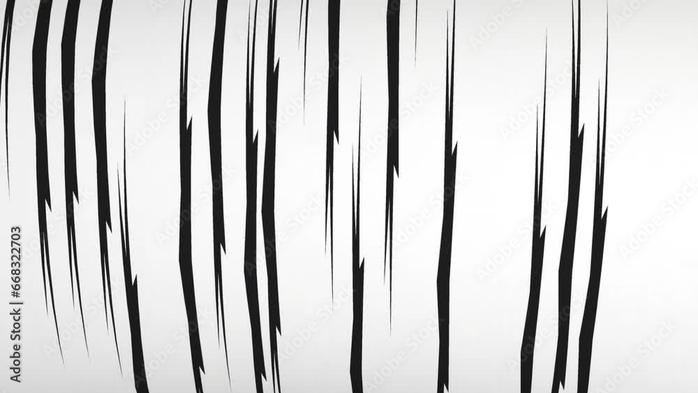 Loop noise background animation. Black lines and on a white background ...
