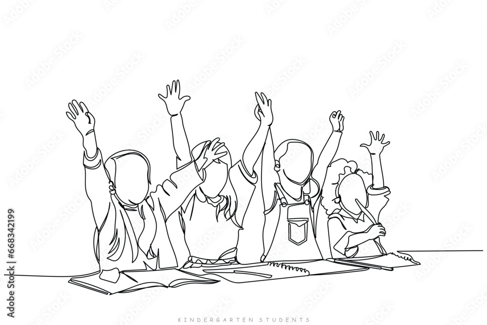 world students' day celebration line art. Poster of hard working ...