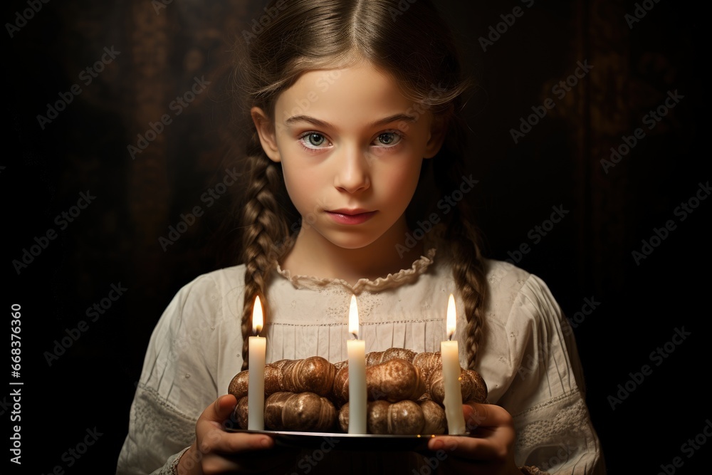 Happy Hanukkah, festival of lights, celebration of national spiritual ...