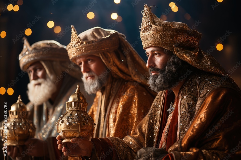 Día de los Reyes Magos. Los reyes Magos del Oriente. Melchor, Gaspar ...