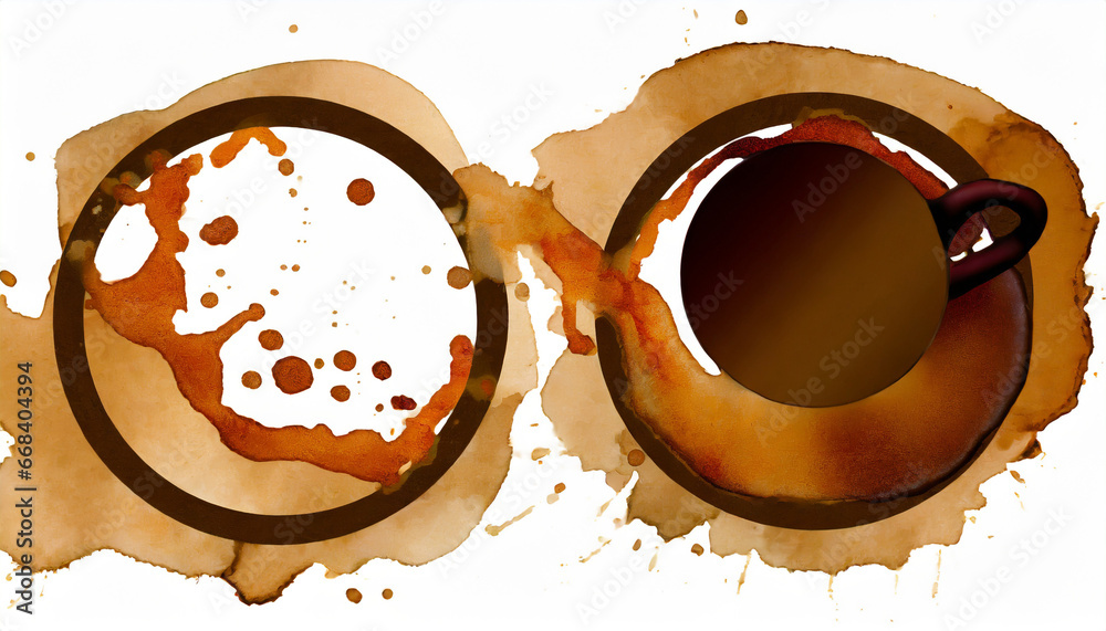 coffee stains isolated on a transparent background royalty high quality ...