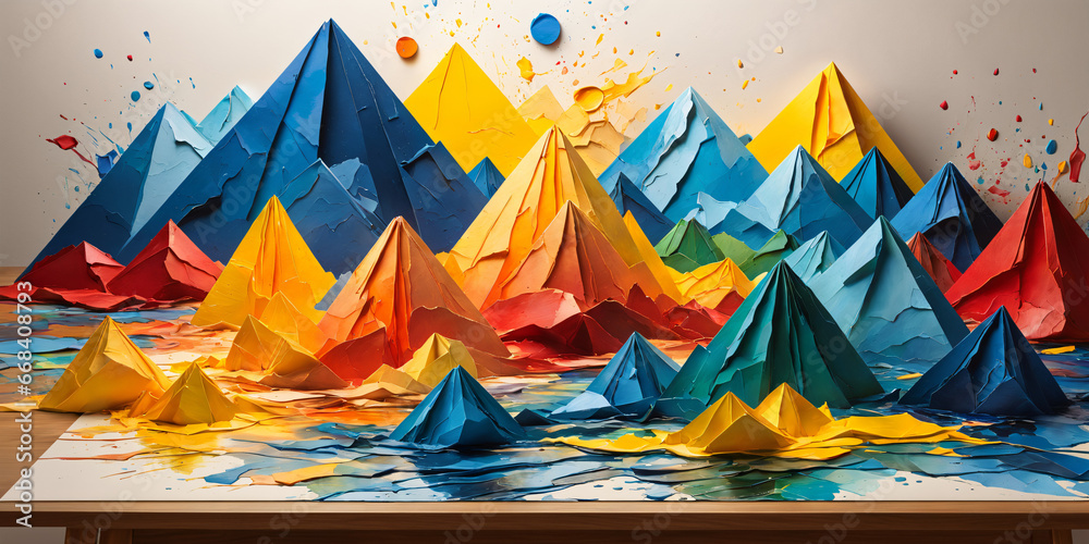 Origami papers landscapes are beautiful and creative paper art forms ...