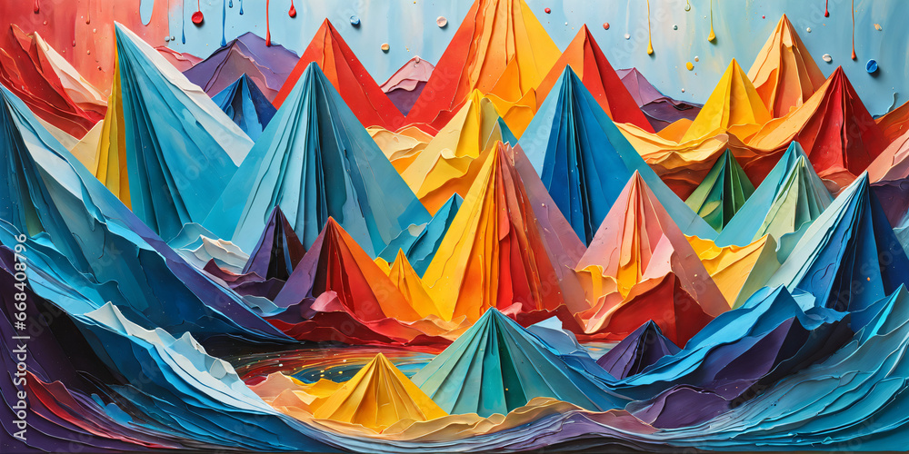 Origami papers landscapes are beautiful and creative paper art forms ...