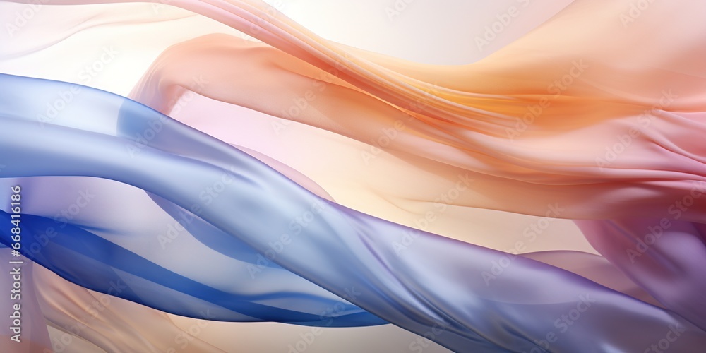 Silk Fabric in Motion: An image evoking the fluidity of silk fabric in ...