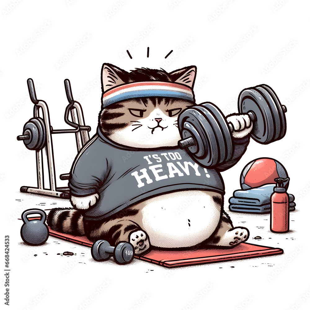 Cartoon Cute Furry Mean Fat Angry Emotion Striped Tiger Mr Cat Kitten ...