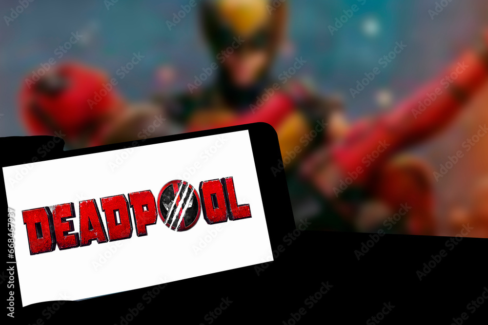 Buenos Aires, Argentina; 10-27-2023: Deadpool logo displayed on a ...
