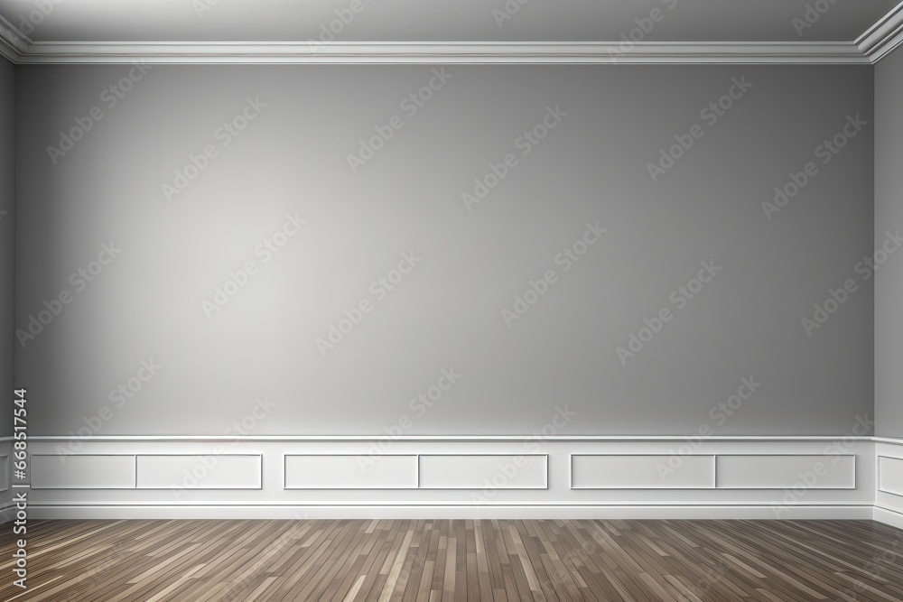 An abstract background image, featuring a gray wall adorned with white ...