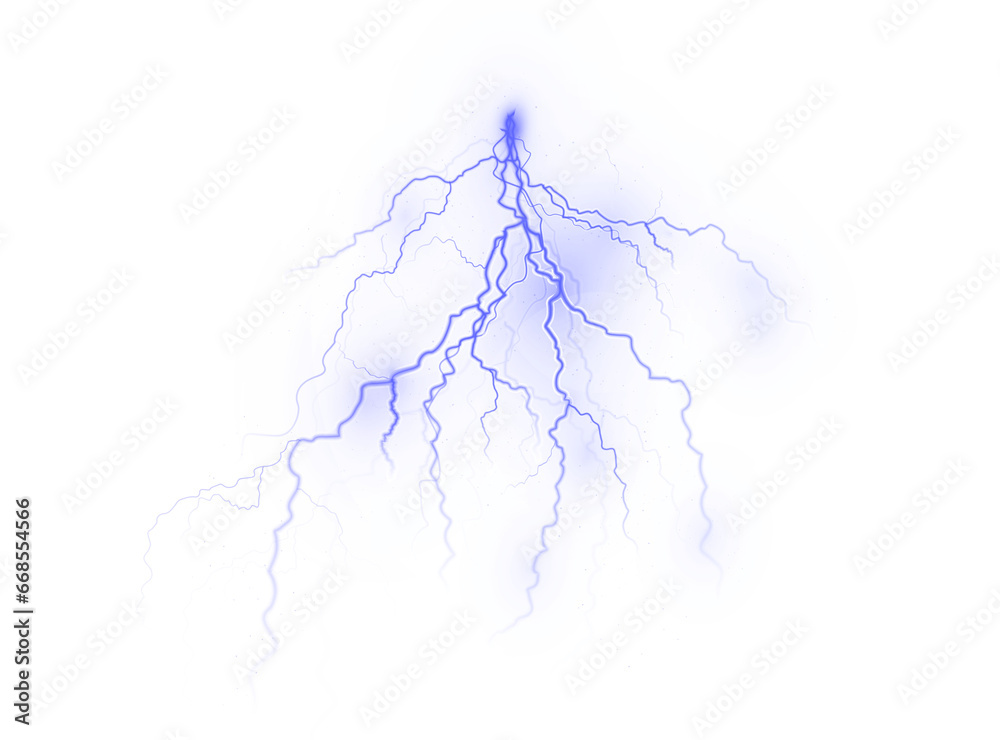 Bright Lightning PNG Transparent, Blue Bright Linear Lightning ...