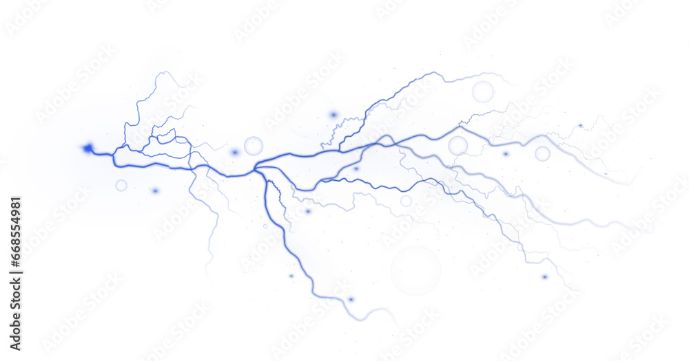 Bright Lightning PNG Transparent, Blue Bright Linear Lightning ...