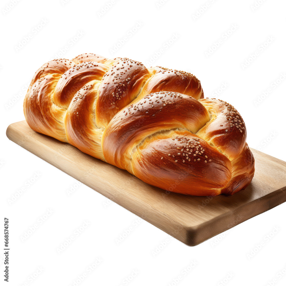 Challah Bread isolated on transparent background,transparency Stock ...
