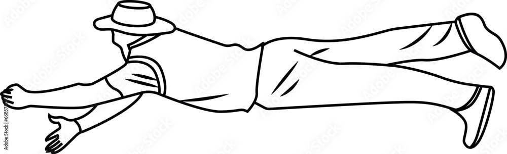 Photo & Art Print Cricket Fielder Caught Ball SVG Outline, Cricket ...