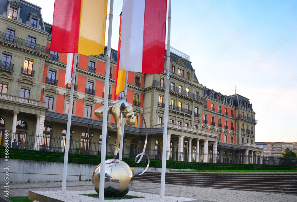 Geneva, Switzerland, Europe - Palais Wilson, office of United Nations ...