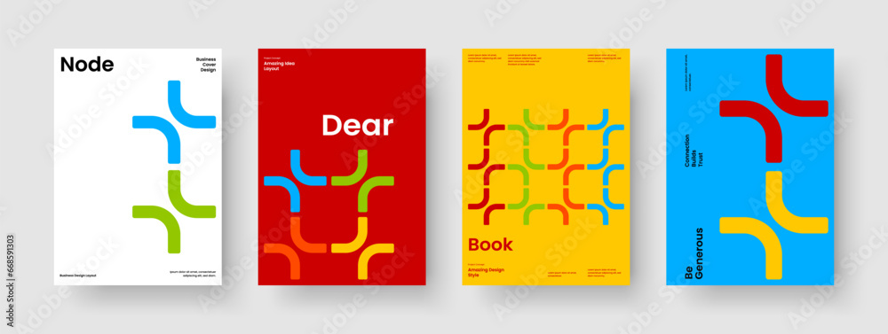 Abstract Book Cover Template. Isolated Report Layout. Modern Banner ...