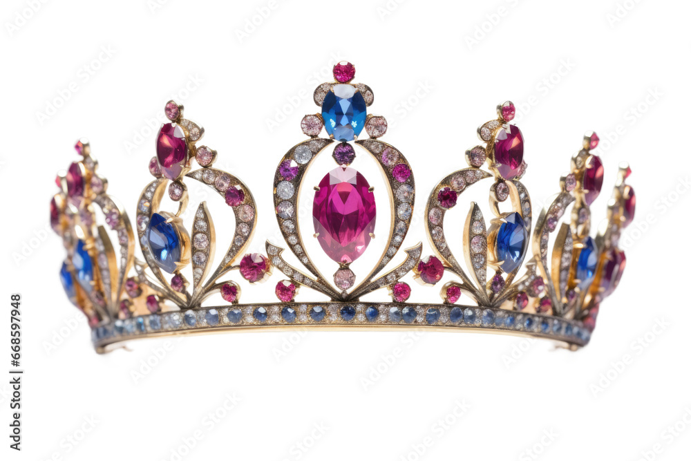 Spectacular Diamond Studded Tiara Isolated On Transparent Background ...