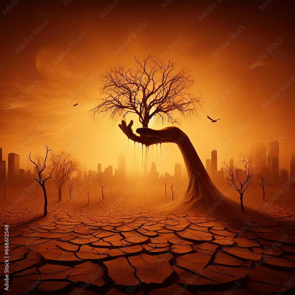 drought is one of the consequences of global warming, natural disasters ...
