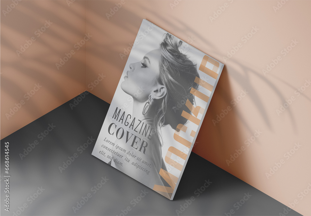 Magazine Cover Mockup Stock Template | Adobe Stock