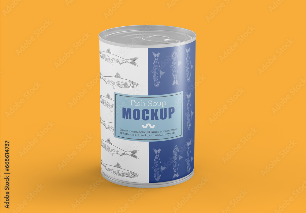Food Can Mockup Stock Template | Adobe Stock