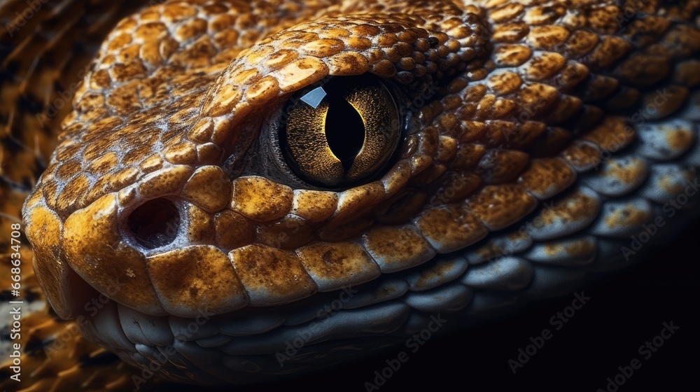 Snake close up macro. Snake eye close up macro. Beautiful dangerous ...