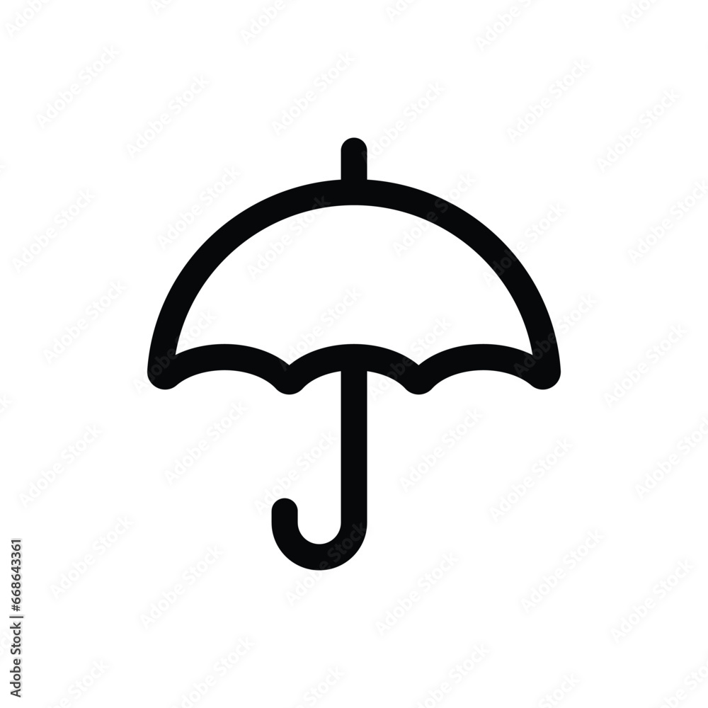 Keep Dry icon in trendy outline style isolated on white background ...