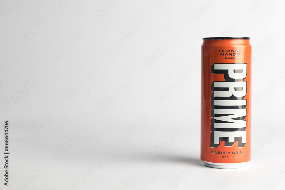 London, United Kingdom, 18th October 2023:- A Can of Orange and Mango ...