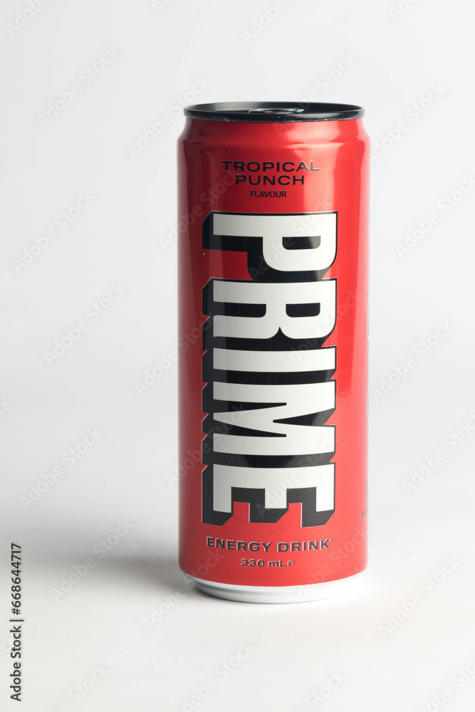 London, United Kingdom, 18th October 2023:- A Can of Tropical Punch ...